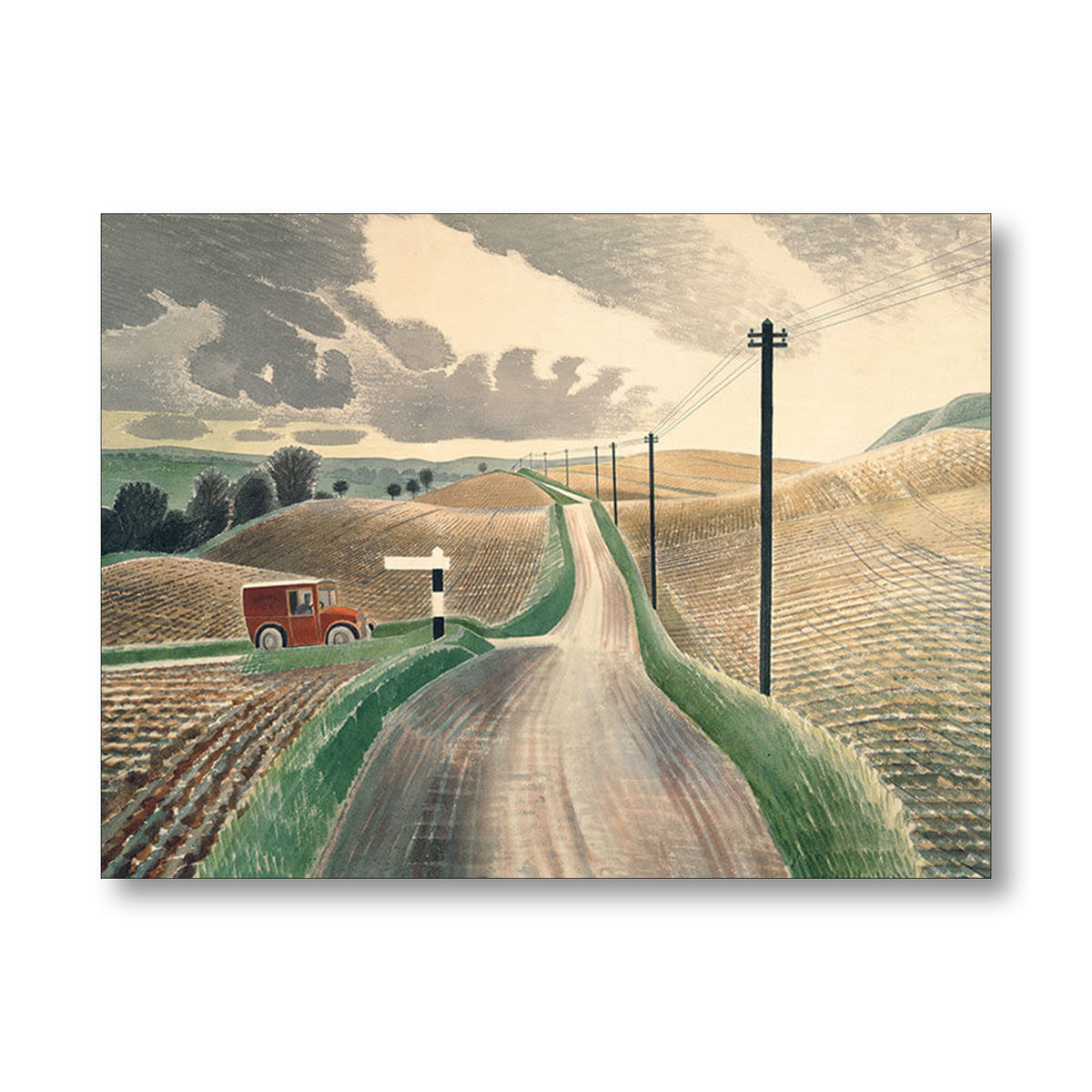 Wiltshire Landscape, 1937 by Eric Ravilious | Nicholas Engert Interiors